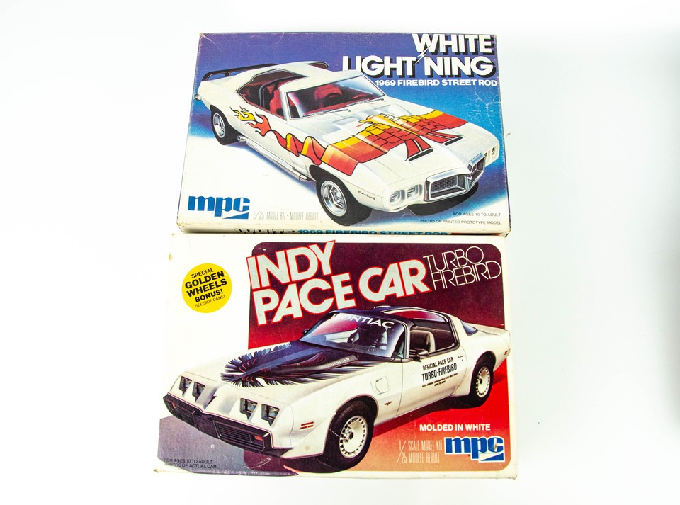 MPC 1/25 Pontiac Firebird Lot Custom White Lightning 69 Street Rod Indy ...