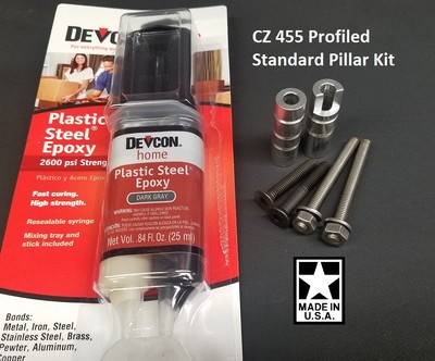 CZ 455 Profiled Pillar Stock Bedding DELUXE Kit w/ DEVCON and Upgraded ...