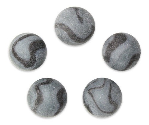 Pack of 5 - 25mm Tarantula Glass Mega Marble Shooters Matte Gray w ...