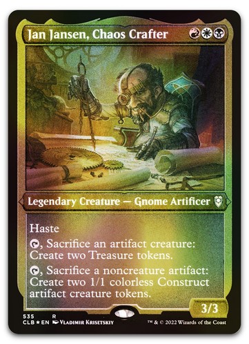 Jan Jansen, Chaos Crafter (Foil Etched) #535 (NM) Baldur's Gate CLB ...