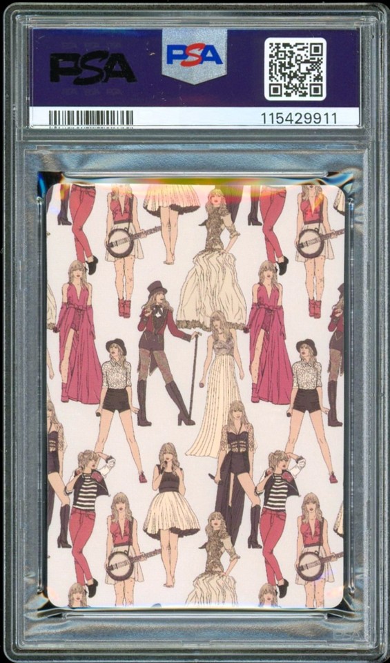 2021 Taylor's Version Red Eras Playing Card Q Spades Taylor Swift Pop 2 ...