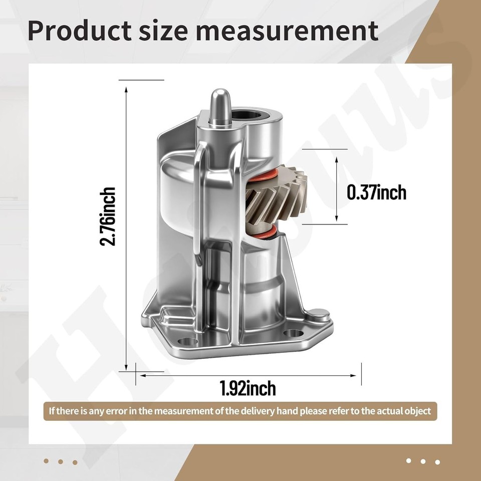 Worm Gear Assembly Upgraded Material Compatible with Whirlpool ...