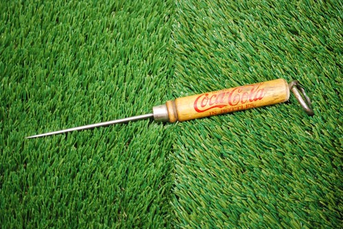 Vintage Coca-Cola Ice Pick and Bottle Opener Combo Unit Coke Wood ...