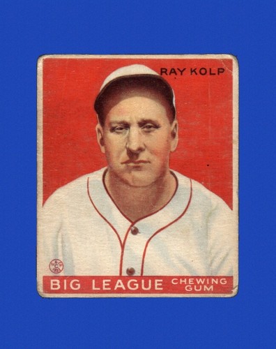 1933 Goudey Set-Break #150 Ray Kolp VG-VGEX (crease) *GMCARDS* | eBay