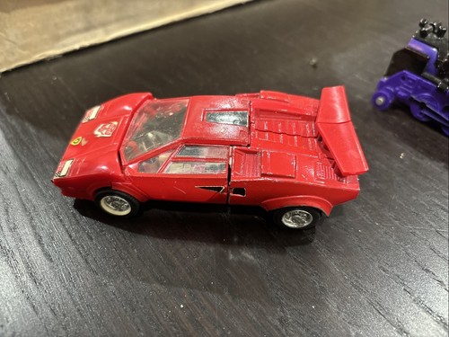 Sideswipe Lamborghini 1984 G1 Transformers Vintage Hasbro Action Figure ...