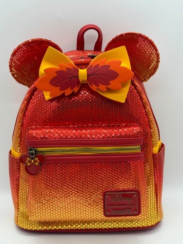 Loungefly Disney Minnie Mouse Sequin Fall Ombre Mini Backpack Exclusive ...