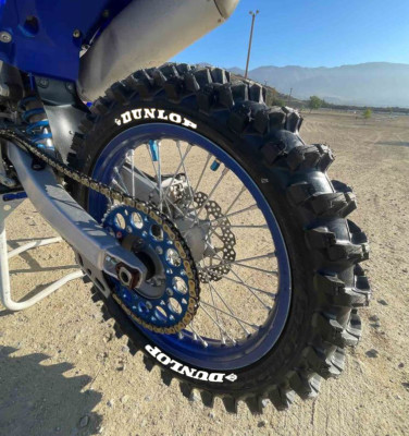 MOTORCYCLE Tire Lettering DUNLOP MOTOCROSS Tyre PERMANENT Sticker SET 0 ...