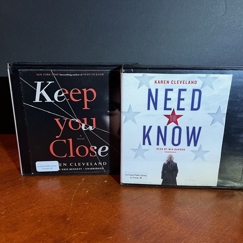 Lot: 2 Karen Cleveland Audio Book CD Set Keep You Close Need to Know ...