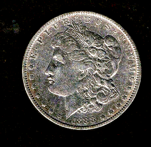 1888 Morgan .900 silver dollar coin w/clean fields & sharp details ...
