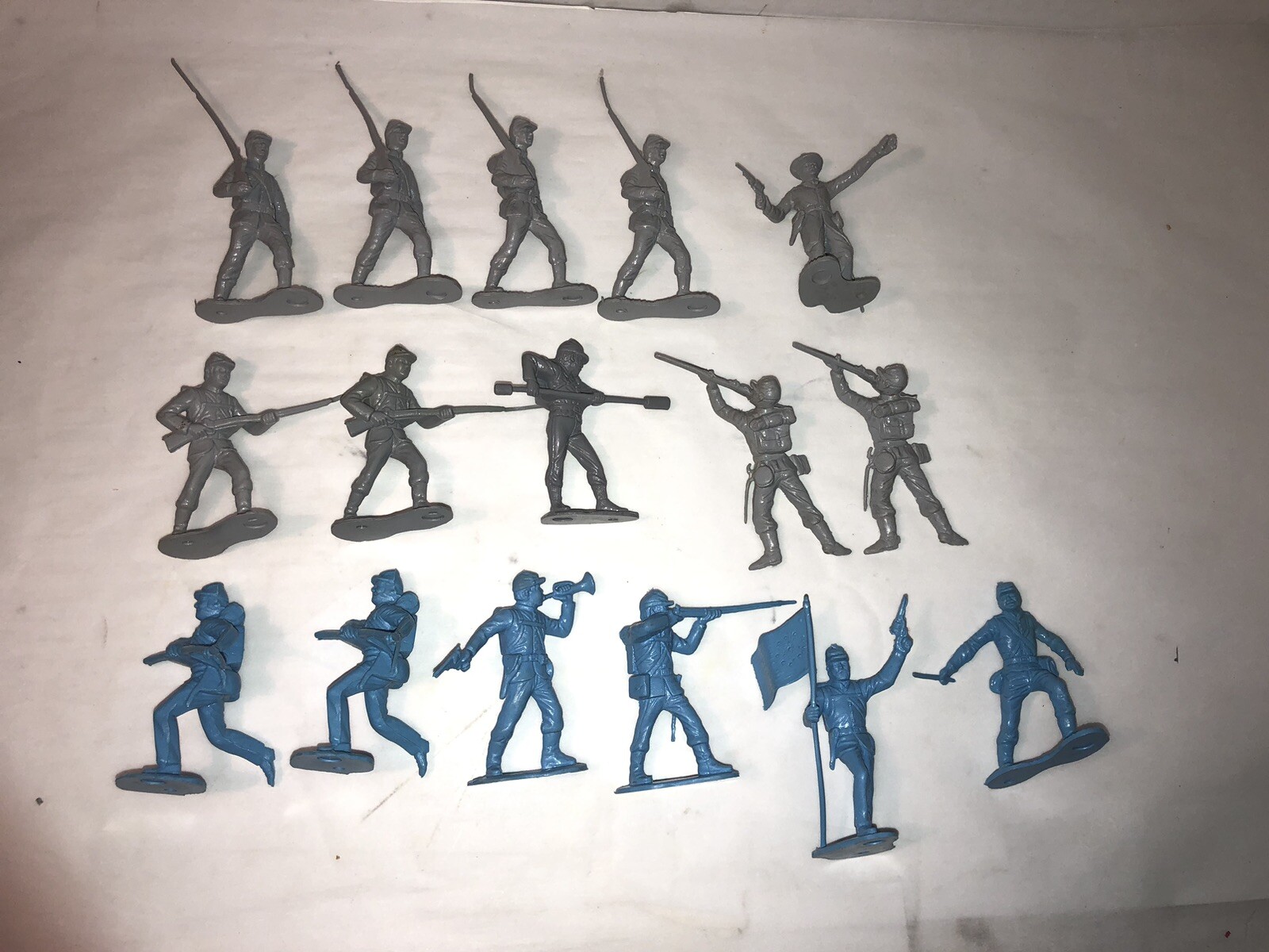 Marx Reissue ACW 54mm Union Light Blue And Gray Plastic Toy Soldiers | eBay