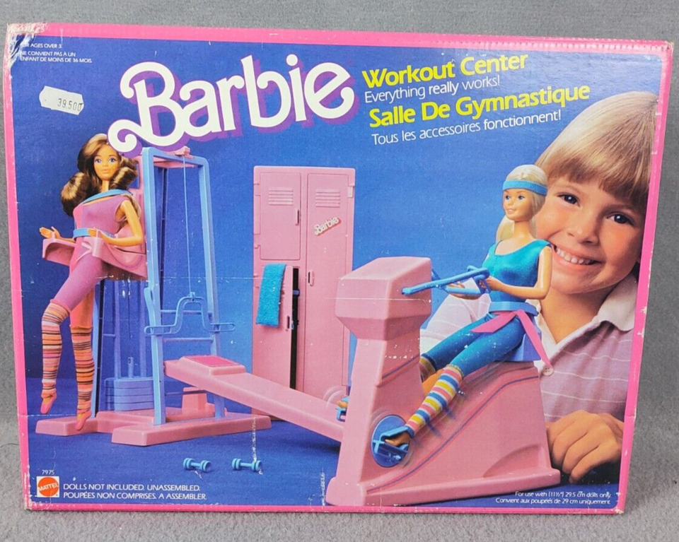Barbie 7975 Fitness Center Gym New Vintage Workout Salle Gymnastics | eBay