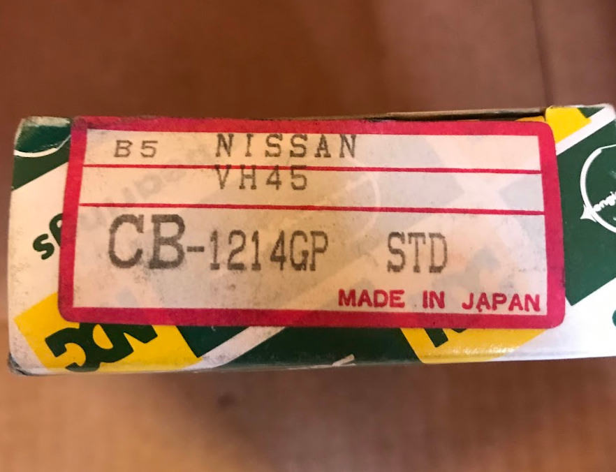 NDC Rod Bearing Set (Std) - #CB-1214GP / 1211160U00 - Fits Infiniti M45 ...