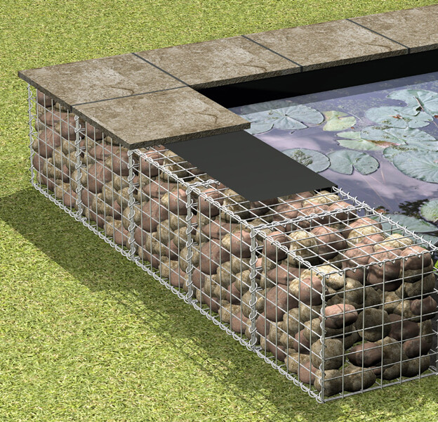 Gabion Baskets Retaining Walls Pond