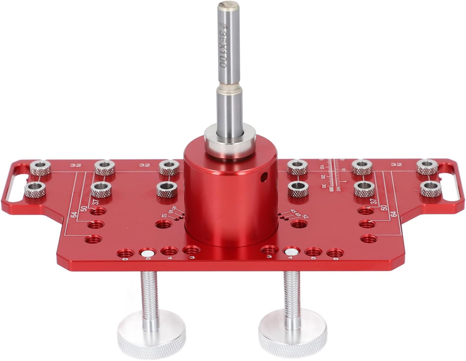 Shelf Pin Jig, 2 in 1 Shelf Pin Drilling Jig, 1/4 Inch Hinge Drilling ...