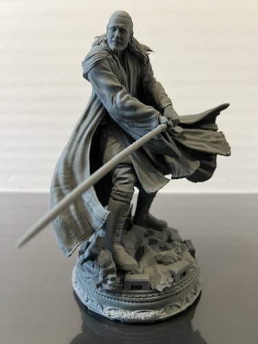 QUI-GON JINN Resin 3D Printed Model STAR WARS Phantom Menace 9” Tall ...