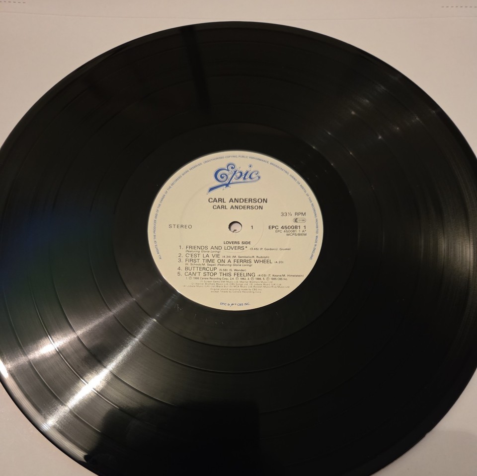 Carl Anderson - Carl Anderson (LP, Album) Exc vinyl | eBay UK