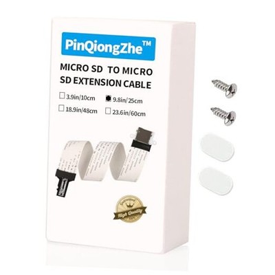 Micro SD Card Extension Cable with Built-in Capacitive Resistor Screw ...