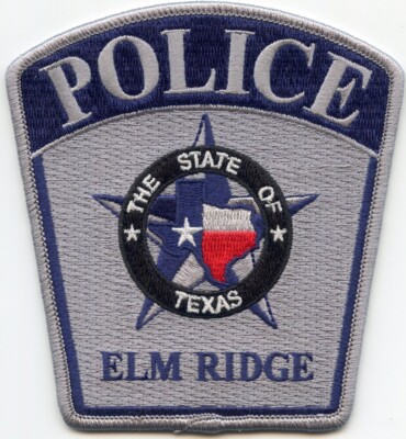 ELM RIDGE TEXAS #B POLICE PATCH | eBay