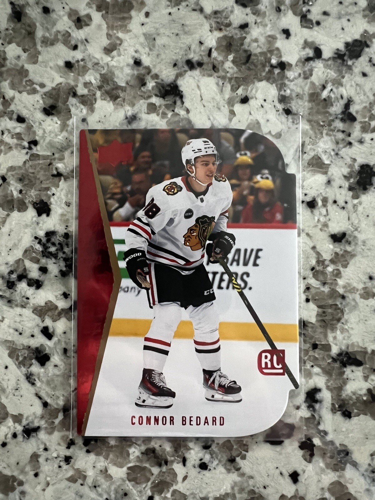 Connor Bedard 2023-24 Upper Deck Hockey Series 2 Die-Cut Rookie RED SP ...