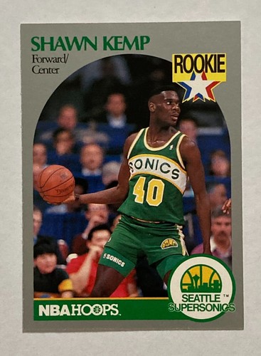 1990-91 NBA Hoops Basketball Shawn Kemp Rookie Card RC | eBay Australia