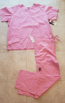 Baltimore Ravens womon's Pink Scrub Set Top and Pants size X-large NWT ...