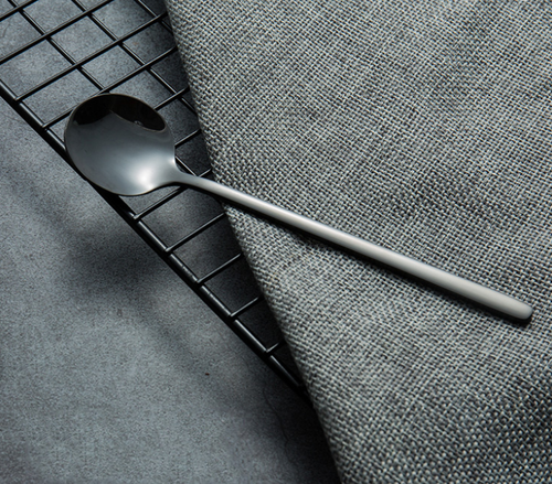 Premium Stainless Steel Black Teaspoon, Coffee Spoon, Titanium Coated ...