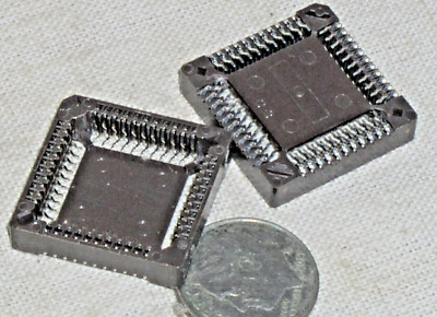 2 NEW TE AMP 821979-3 44 PIN PLCC SURFACE MOUNT SMT SMD IC SOCKET ...