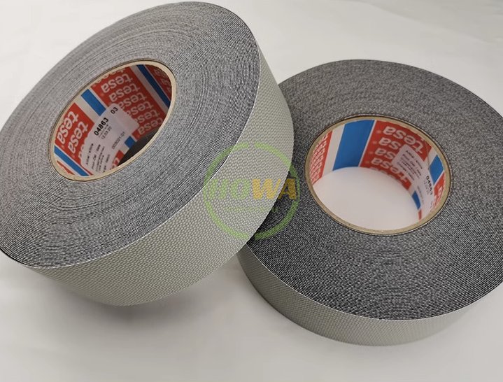 Tesa 4863 silicone rubber particles anti-skid tape rollers covered with ...