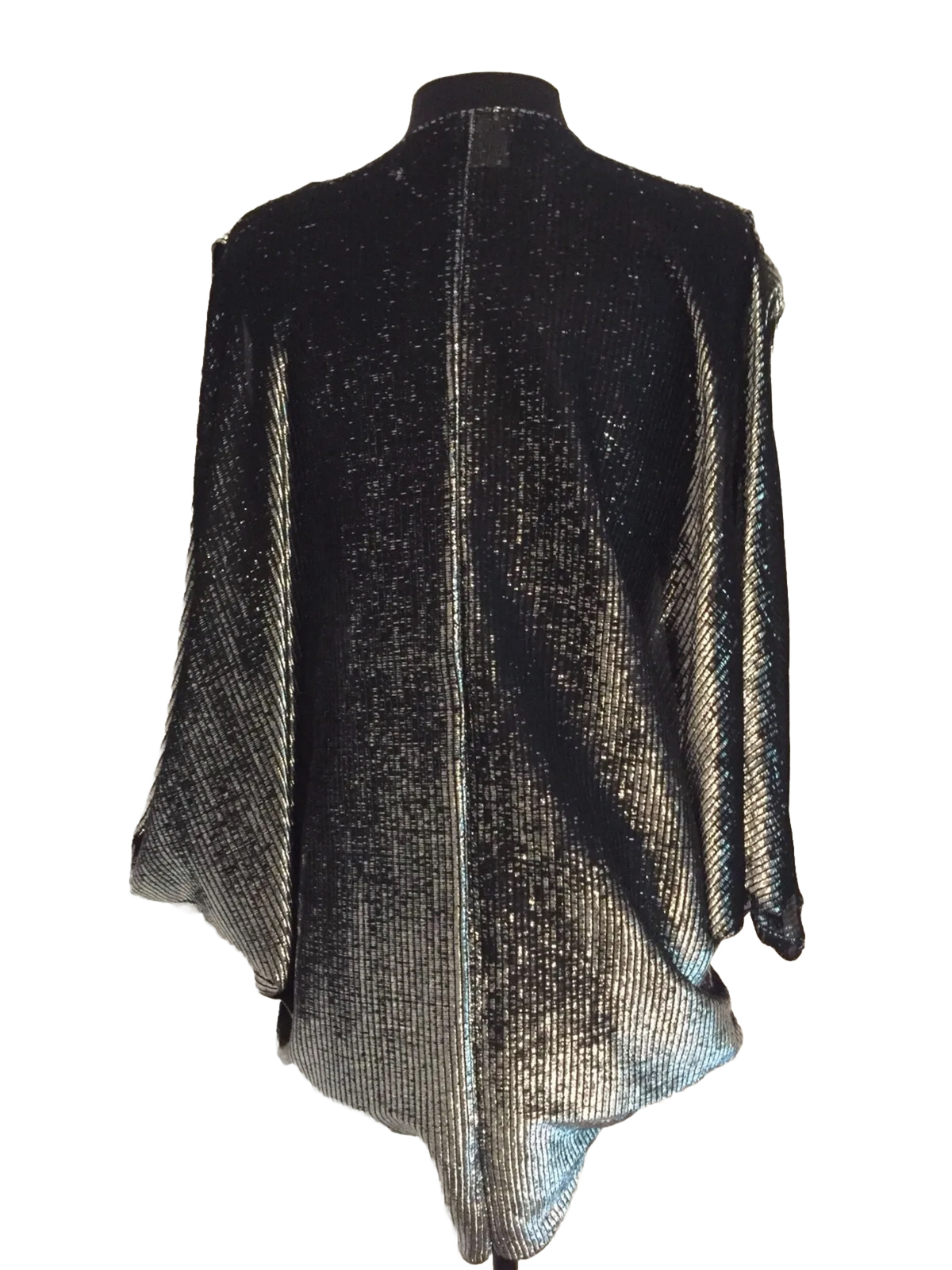️Vintage Metallic Disco Batwing Cocoon Rocker Jacket… - Gem