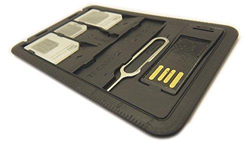 Simcases Slim SIM Card Holder Case & MicroSD Card Storage 1 USB Memory ...