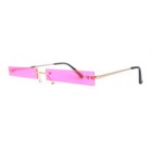 Rimless Avant Garde Slit Narrow Lens Pimp Shade Sunglasses | eBay