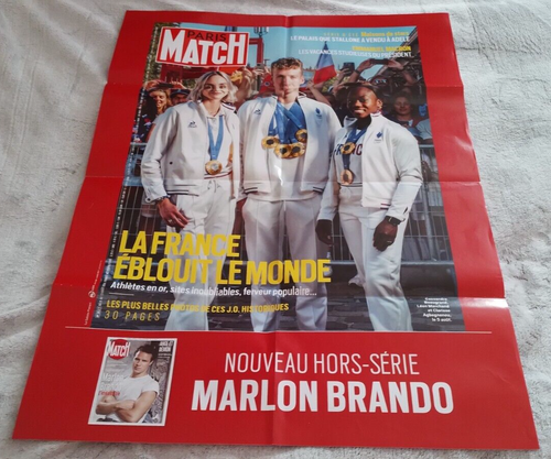 AFFICHE 80X60 - J - O - PARIS MATCH - LA FRANCE EBLOUIE LE MONDE - 2024 ...