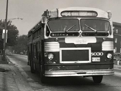 Chicago Transit Authority CTA Bus #8030 Route 84 B&W Photograph | eBay