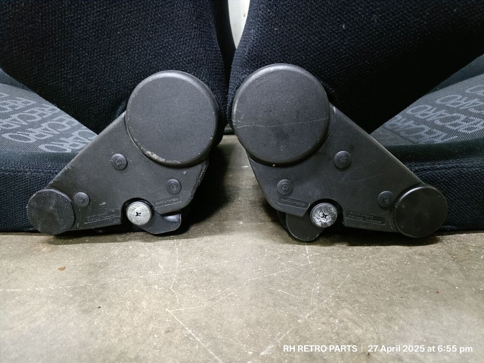 RECARO LXB Pair Reupholstered Avus Black & Gray Good Condition Pair LH ...