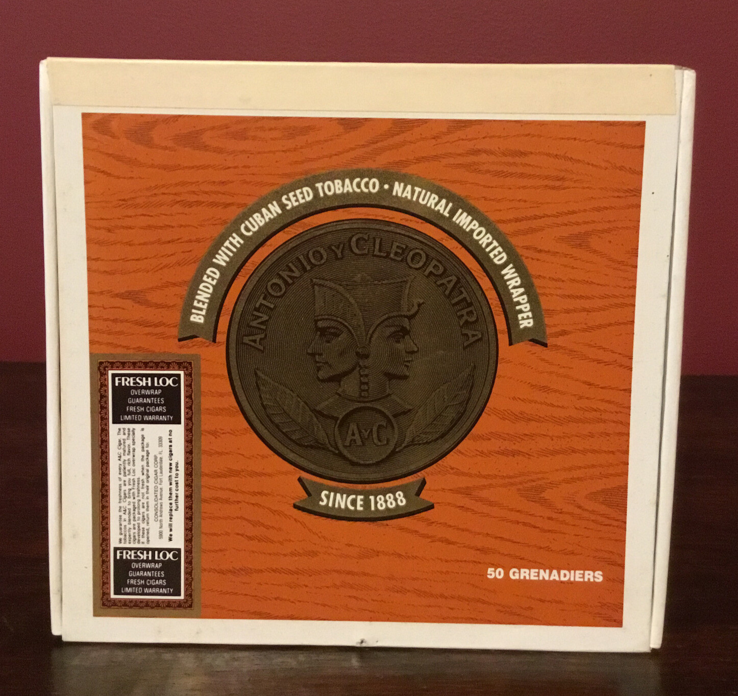 AyC Grenadiers Cigar Box Antonio y Cleopatra EMPTY Box | eBay