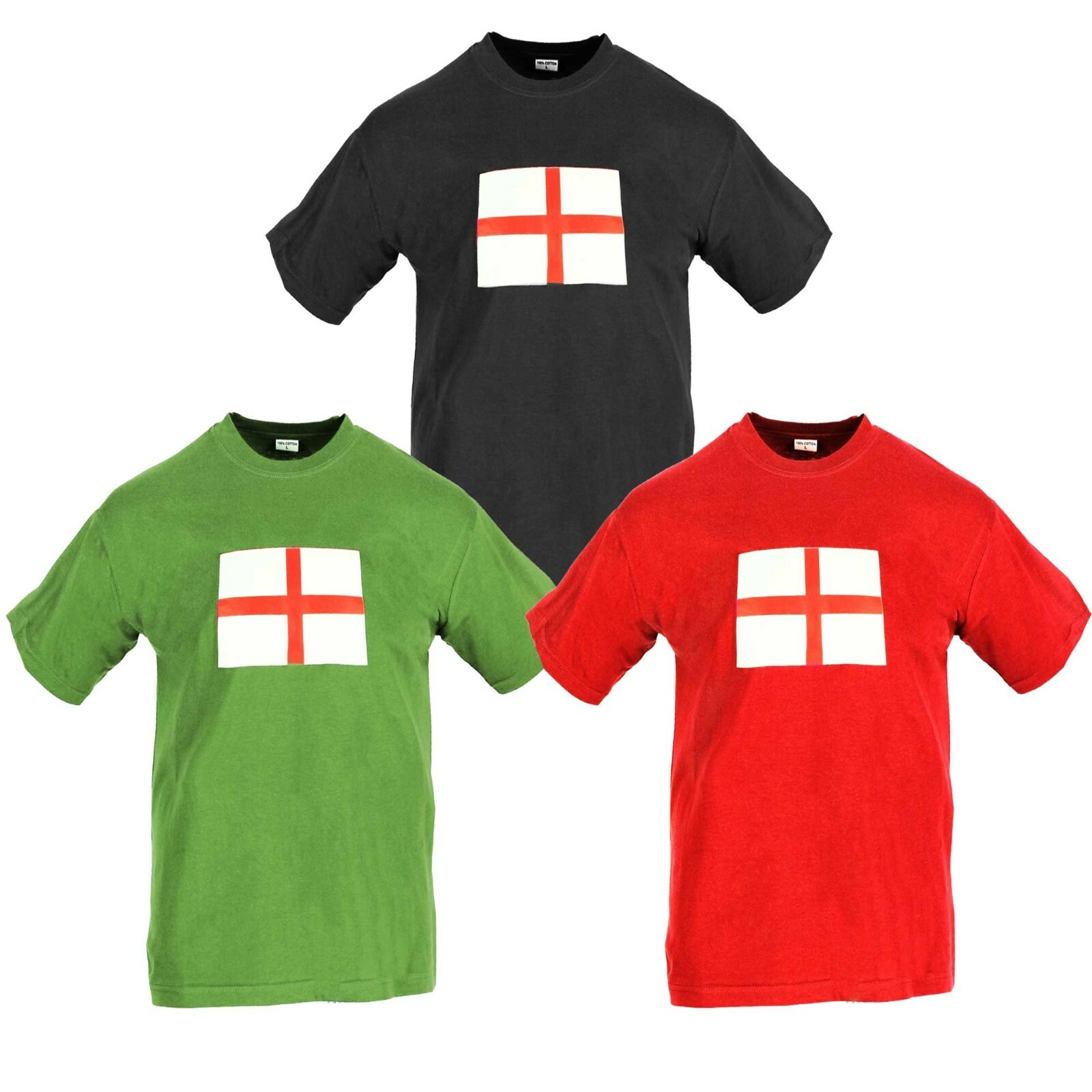 T Shirt St George England Flag Cotton Short Sleeve World Cup Sport Game ...