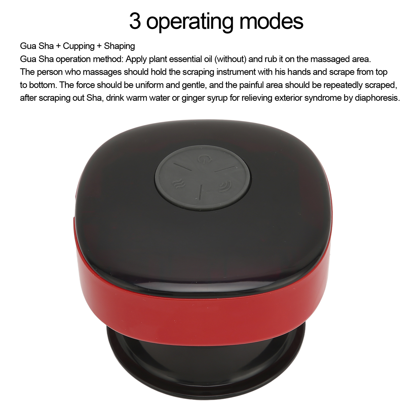 (Red)Electric Cupping Therapy Machine Household Hot Compress Vacuum ...