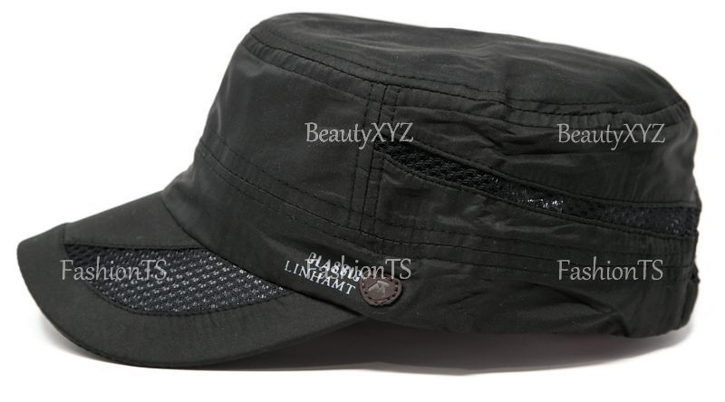 Men's Classic Summer Army Hat Military Cadet Patrol Style Brim Spring ...