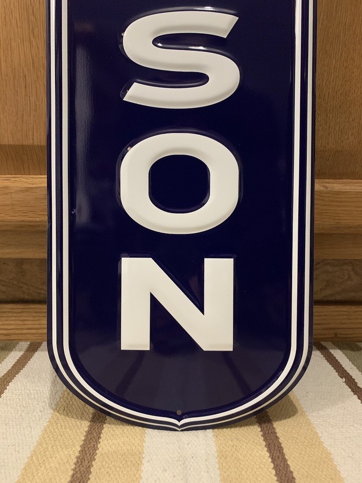 Hudson Car Sign Gas Oil Garage Wall Decor Parts Tools Vintage Style Bar ...