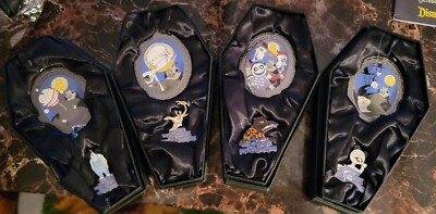 DLR - Haunted Mansion Holiday 4 PINS + 4 ORNAMENTS 2004 HAUNTED MANSION ...