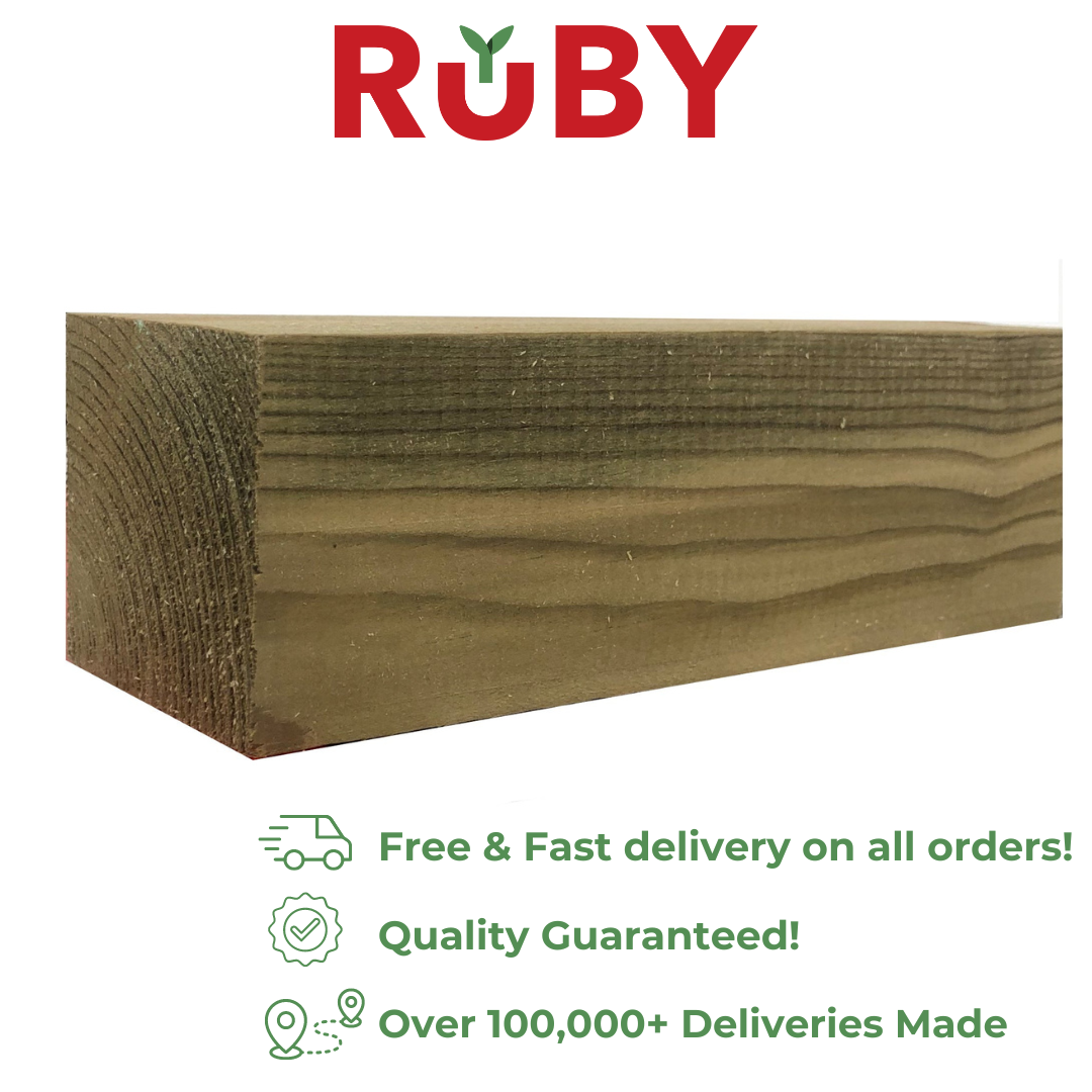 Size Of A Timber Railroad Fencing Rail Planed Square Edge Timber Rail