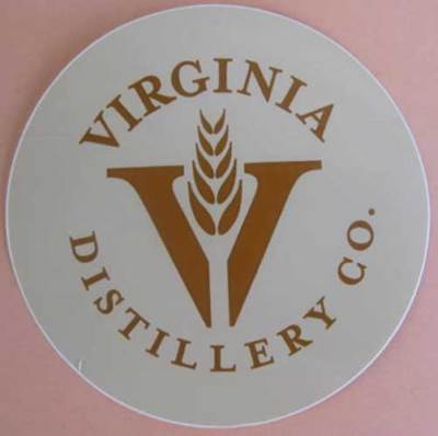 VIRGINIA DISTILLERY Co., Single Malt Whisky STICKER, LABEL, Lovingston ...