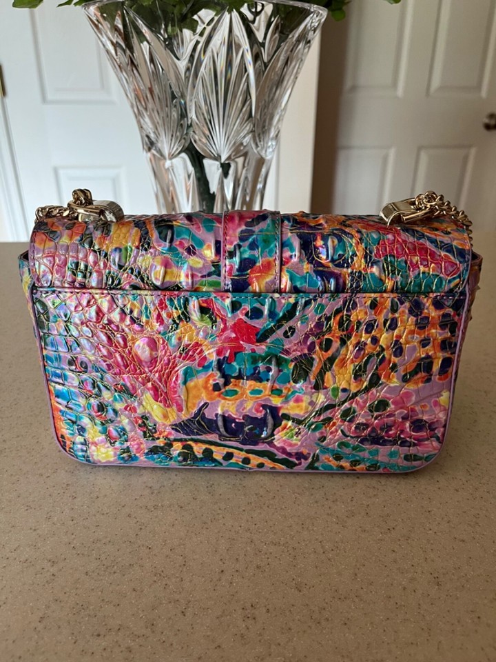 BRAHMIN Melbourne Mod Rosa Rainbow Reef Buckle Detail Crossbody Bag | eBay