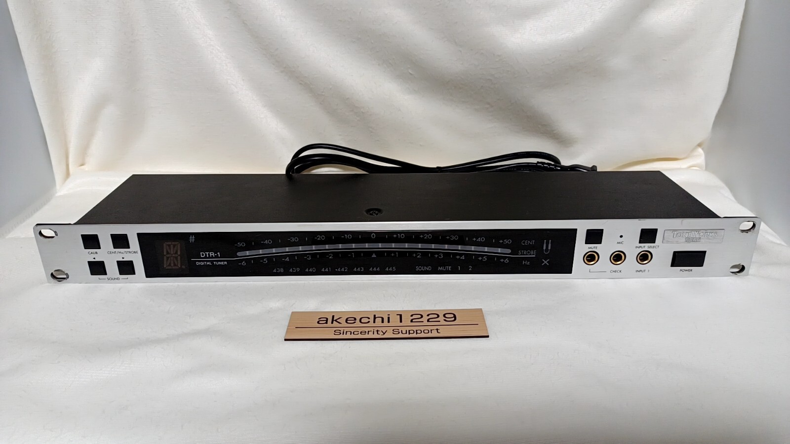 KORG DTR-1 Rack Mount Chromatic Digital Tuner Tested Used Fast Shipping ...