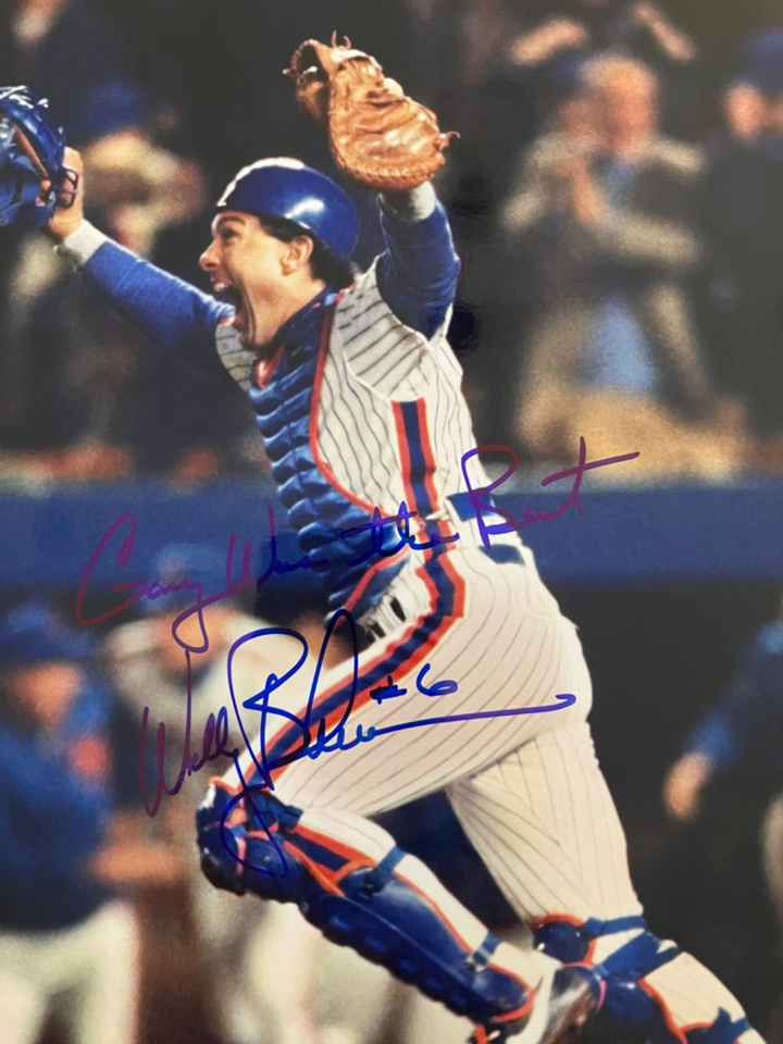1986 NY Mets Wally Backman autographed 8x10 photo “ Gary was the best ...