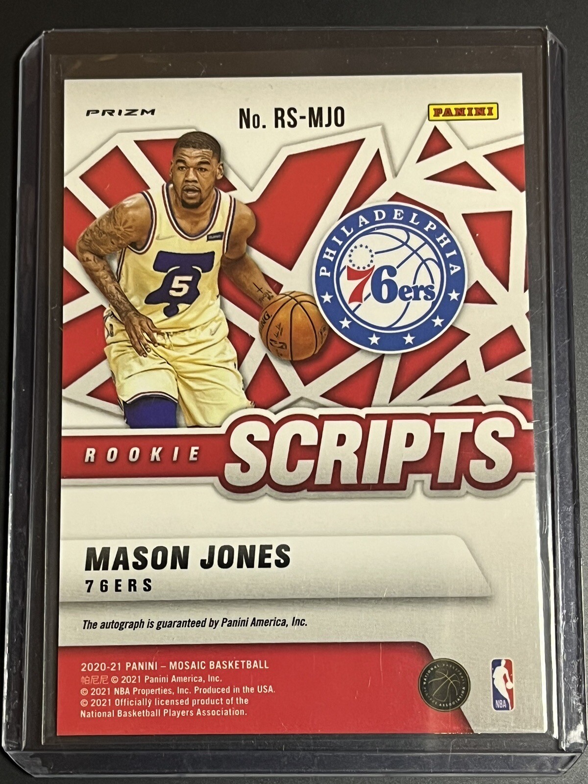 2020-21 Panini Mosaic - Rookie Scripts Gold Prizm #RS-MJO Mason Jones ...