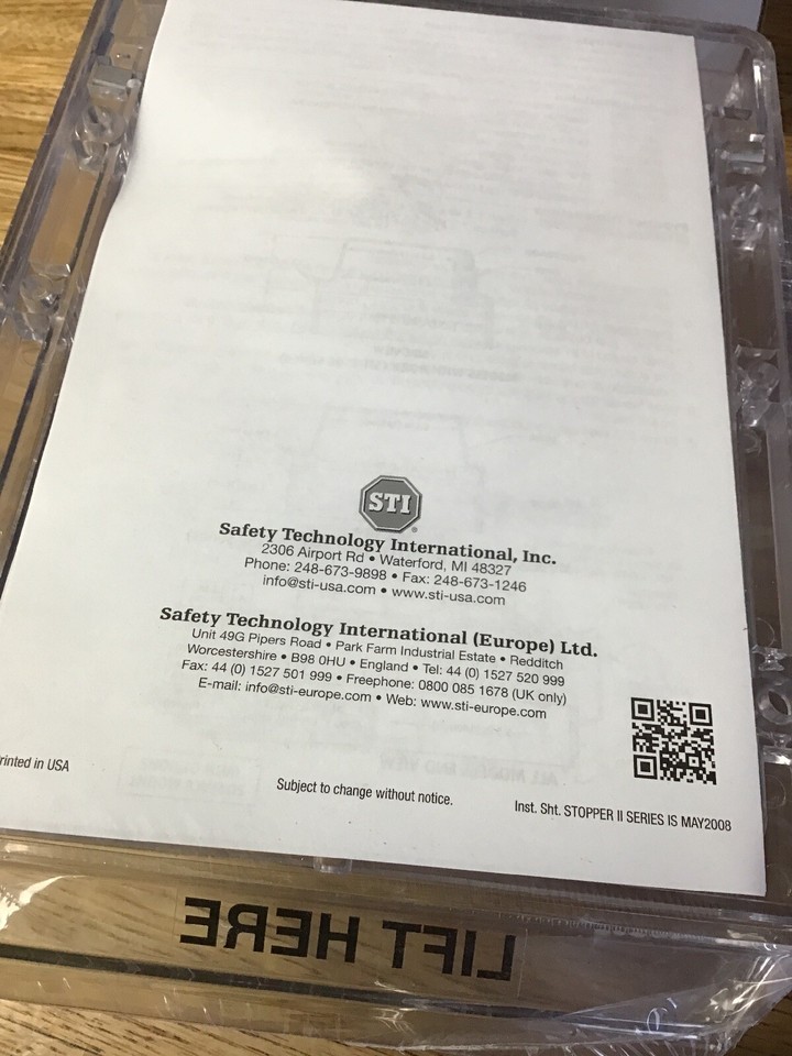 STI-1130-B Stopper® II with Horn with Spacer - Blue New Sealed Box | eBay