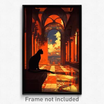 Art Poster - Worldly Cathouse (Psychedelic Trippy Weird 11x17 Print) | eBay