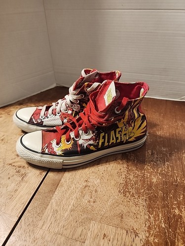The Flash Converse Chuck Taylor All Star Womens Size 9 Red/Black/Yellow ...