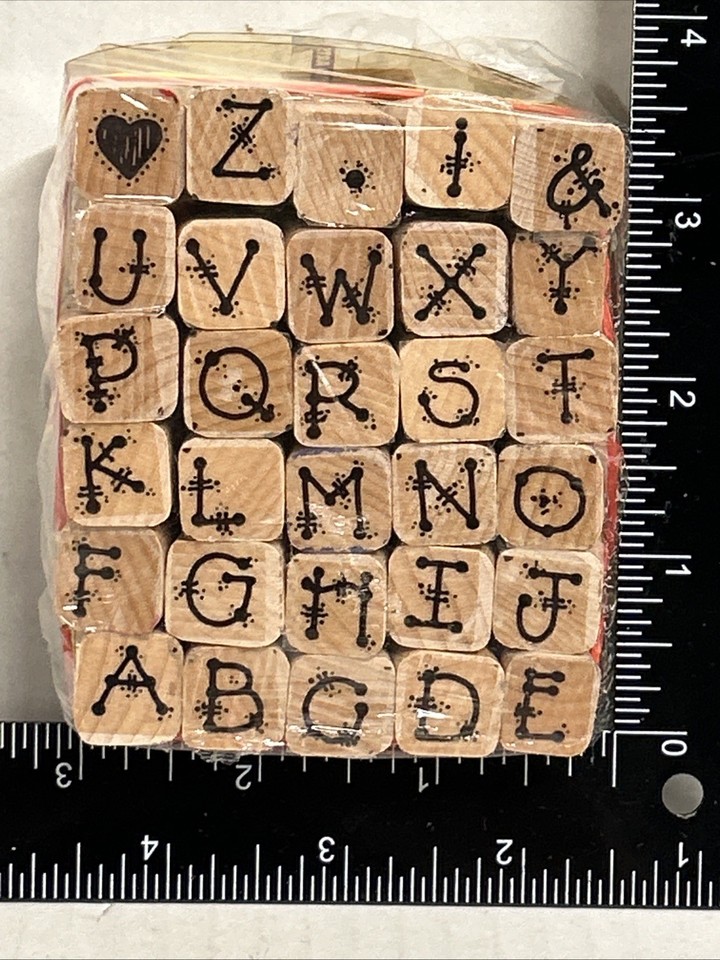 You Pick Alphabet Rubber Stamp Lot Various Fonts & Sizes Letters ...